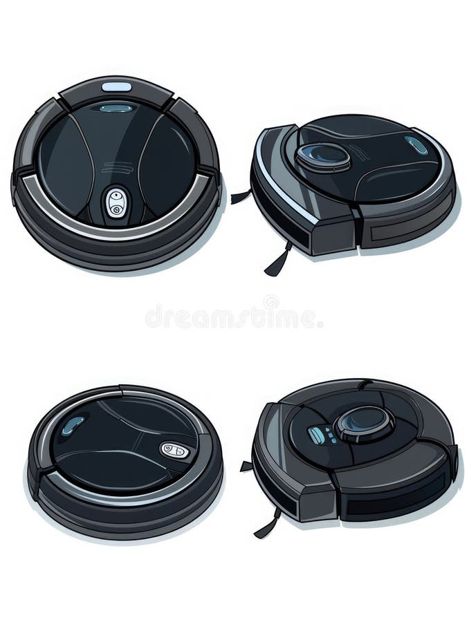 Robotic vacuum cleaners stock photo. Image of modern - 374013144