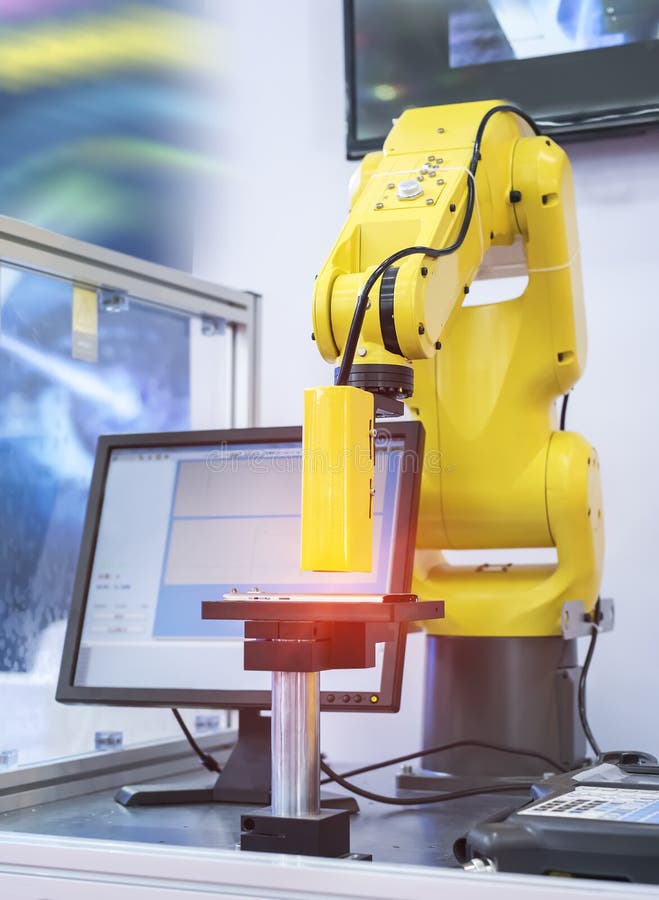 Robotic Vision Sensor Camera System Stock Photo - Image of machine ...