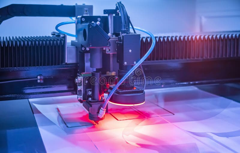 Robotic Vision Sensor Camera System in Phone Intellegence Factory Stock ...