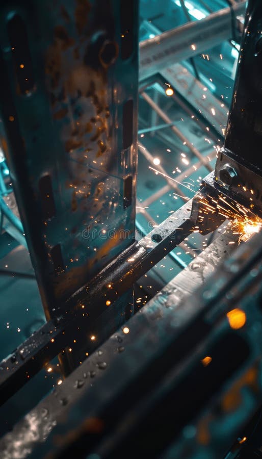 Robotic Welding Machine Assembling Structural Frames in Modern ...