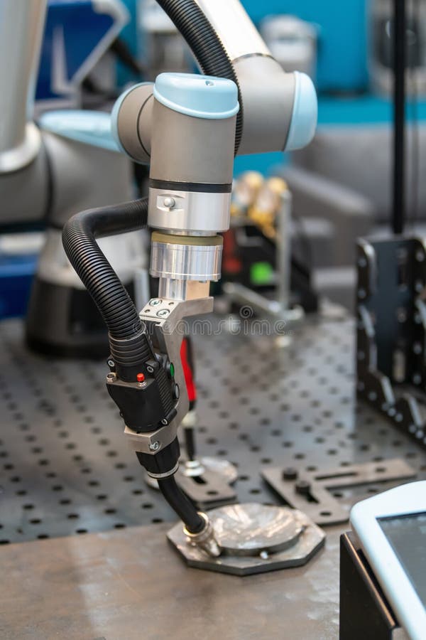 Precise Robotic Manipulator Machine Welding Hand at Factory S Assembly ...