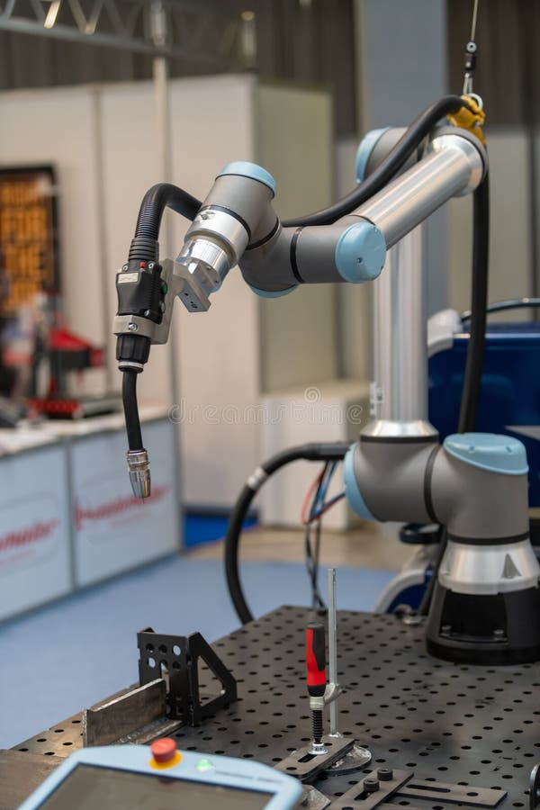 Precise Robotic Manipulator Machine Welding Hand at Factory S Assembly ...