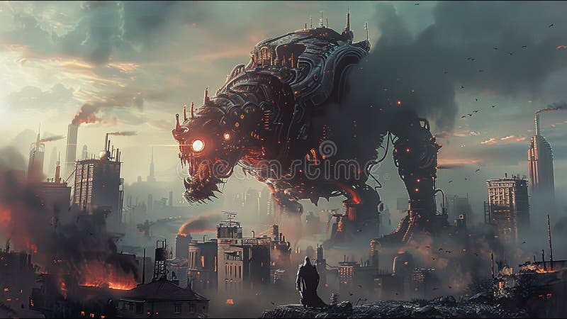 Robotic Zombie Post Modern Apocalypse Hellscape Brave New World 1984 ...