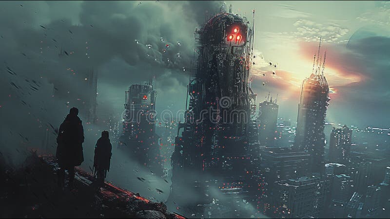 Robotic Zombie Post Modern Apocalypse Hellscape Brave New World 1984 ...