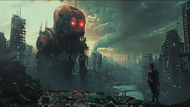 Robotic Zombie Post Modern Apocalypse Hellscape Brave New World 1984 ...