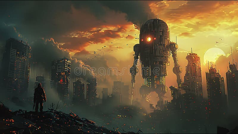 Robotic Zombie Post Modern Apocalypse Hellscape Brave New World 1984 ...