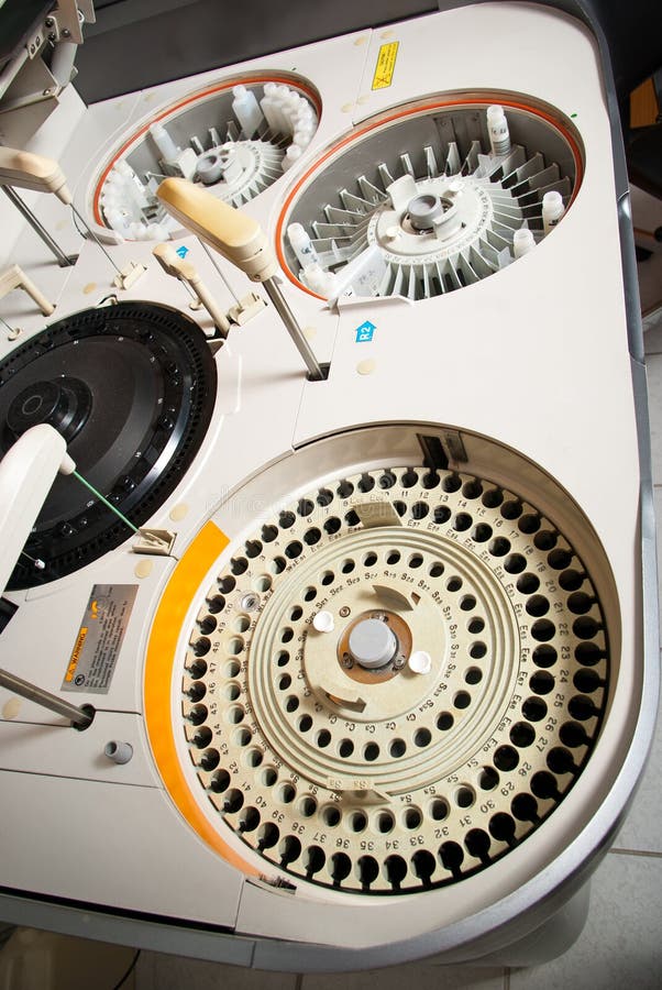 Robotical Machine in Medical Laboratory from Top Stock Image - Image of ...
