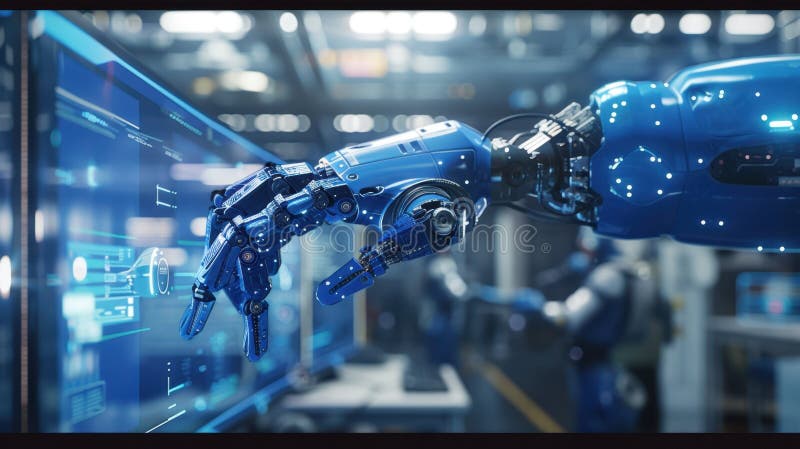 The Robotics Arm Interface. AI Generated Stock Image - Image of robot ...