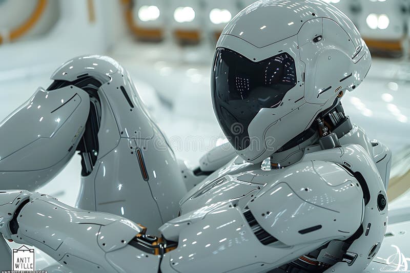 Robotics and Artificial Intelligence in Harmony Stock Illustration ...