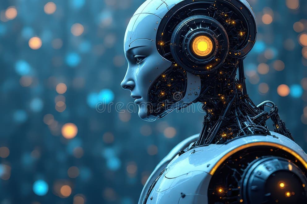 Robotics Engineering Visualization Stock Illustration - Illustration of ...