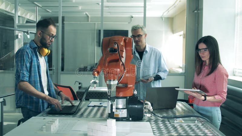 Robotics Engineers are Working with an Innovative Robotic Mechanism ...