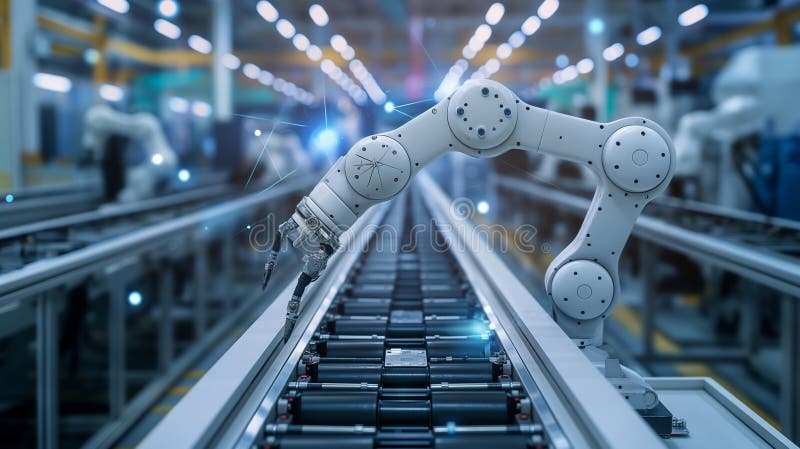 Robotics Factory with Automated Assembly Lines and Robots Programmed ... Robotics Factory with Automated Assembly Lines and Robots Programmed ...