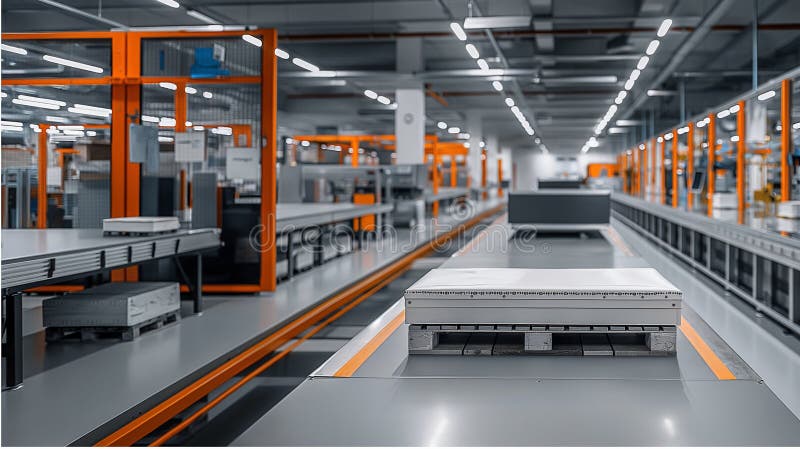 Robotics Factory with Automated Assembly Lines and Robots Programmed ... Robotics Factory with Automated Assembly Lines and Robots Programmed ...