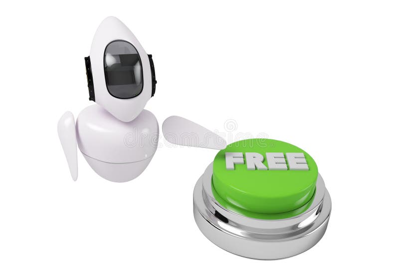 Robotics and Free Buttons stock illustration. Illustration of cyborg ...