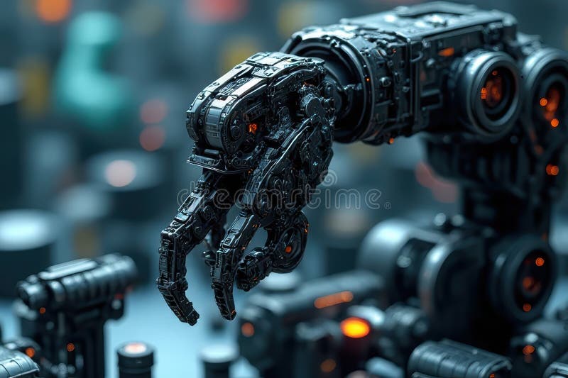 Robotics Innovation in Motion Stock Illustration - Illustration of ...