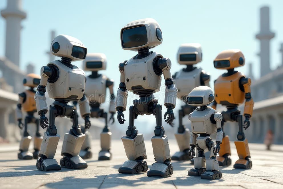 Robotics Innovations in Interaction and Discovery Stock Illustration ...