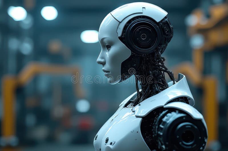 Robotics Revolution and Innovation Stock Illustration - Illustration of ...