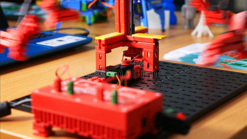 Robotics Simulator Model Computer Controlled Stock Photo - Image of ...