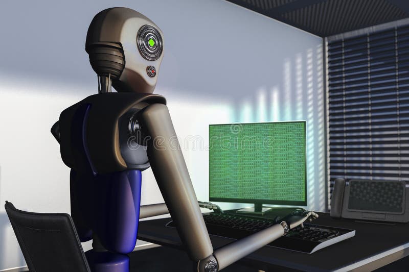 Screen Robots Stock Illustrations – 1,206 Screen Robots Stock ...