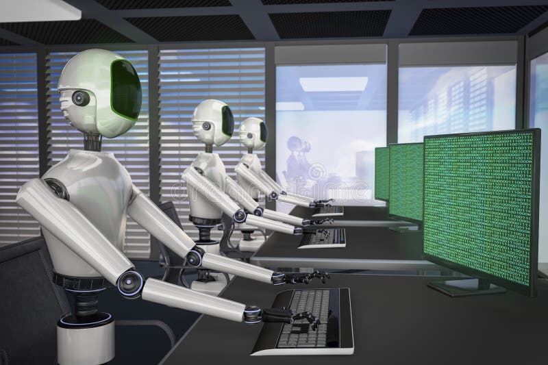 Screen Robots Stock Illustrations – 1,206 Screen Robots Stock ...