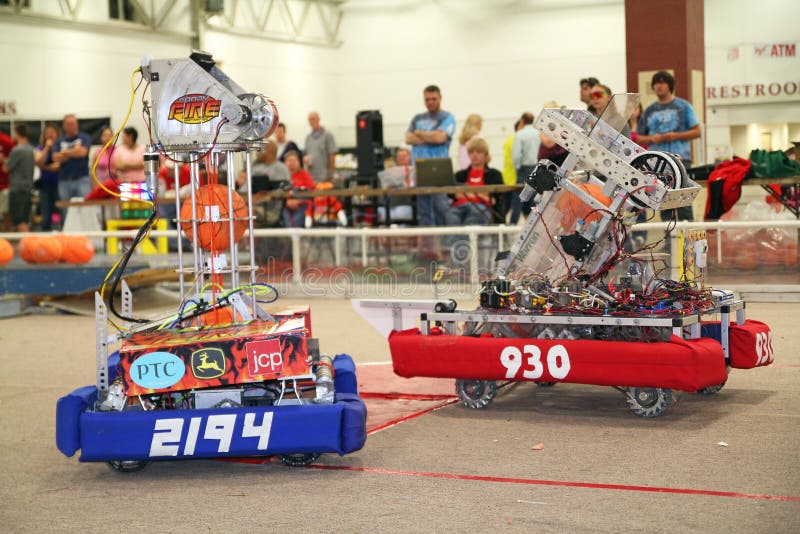 Robots in Action editorial stock photo. Image of modern - 28425923