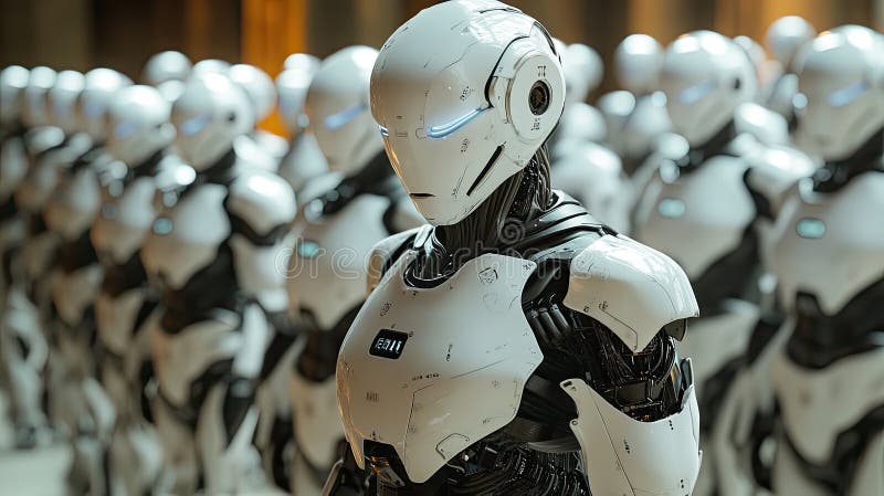 Advanced Androids in a Futuristic Robot Prison during a Productive ...