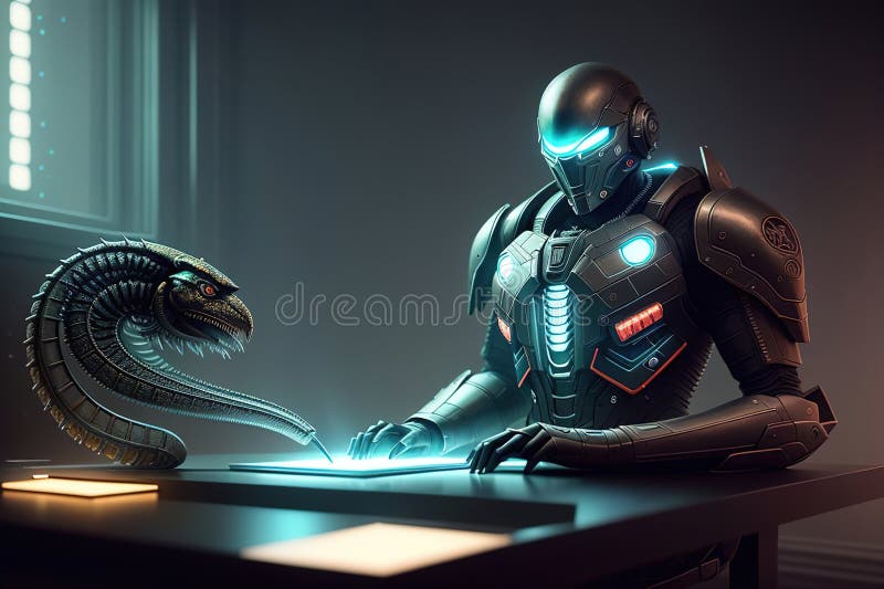 Robots. Artificial Intelligence Stock Illustration - Illustration of ... Robots. Artificial Intelligence Stock Illustration - Illustration of ...