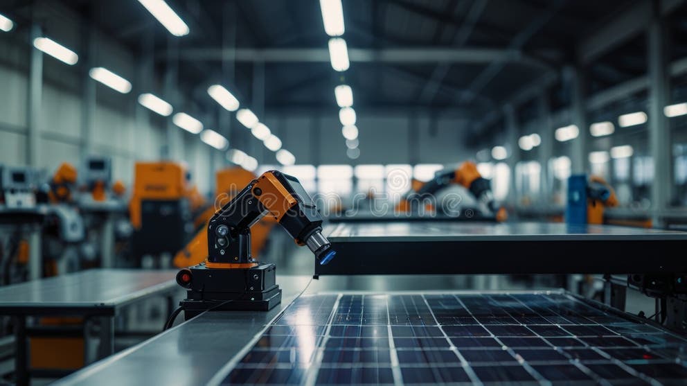 Robots Assembling Solar Panels in an Ultra-modern, Automated Factory ...