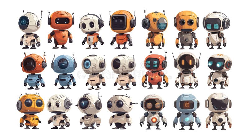 Android Servants Characters Stock Illustrations – 2 Android Servants ...