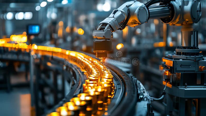 Robots Conducting Quality Control on Production Line Stock Footage ...