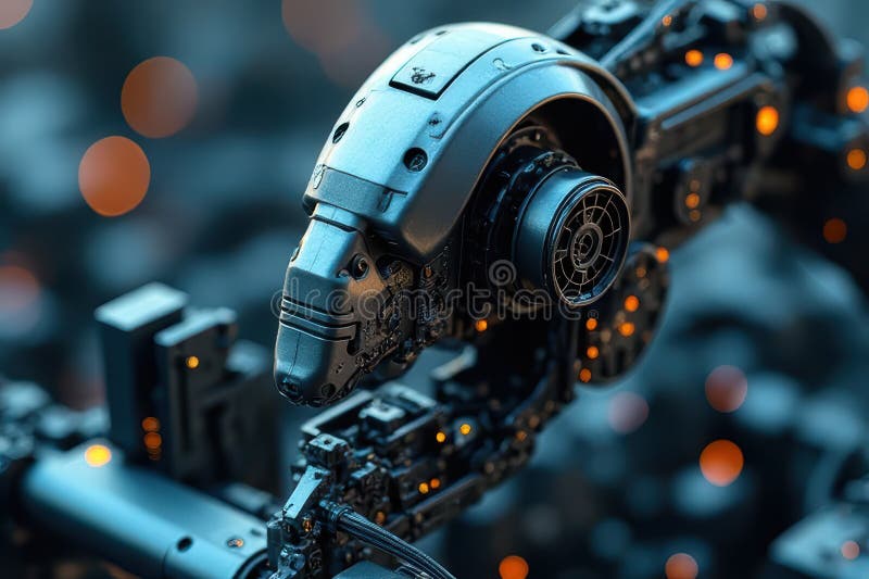 Robots Dominating Modern World Stock Illustration - Illustration of ...