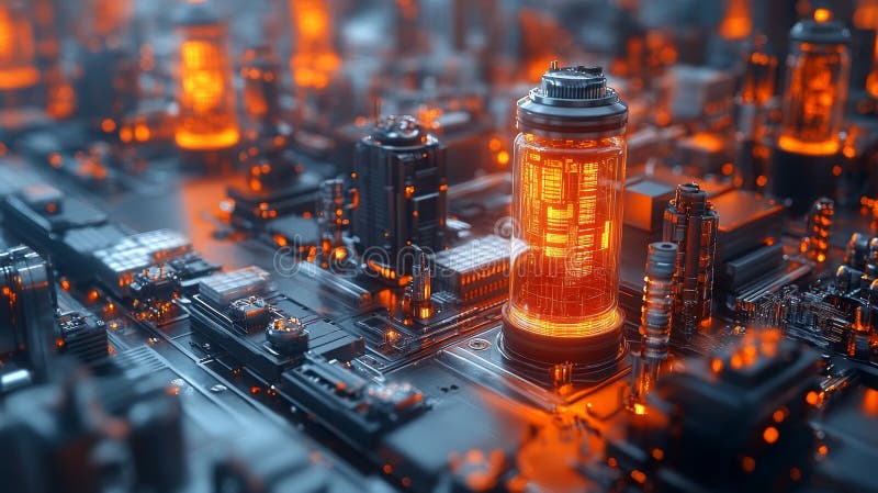 Robots Equipped with Advanced AI Vision Systems Navigate a High-tech ...