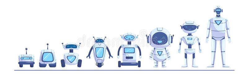Robots Evolution, Ai Android Engineering Progress, Transformer Bots ...