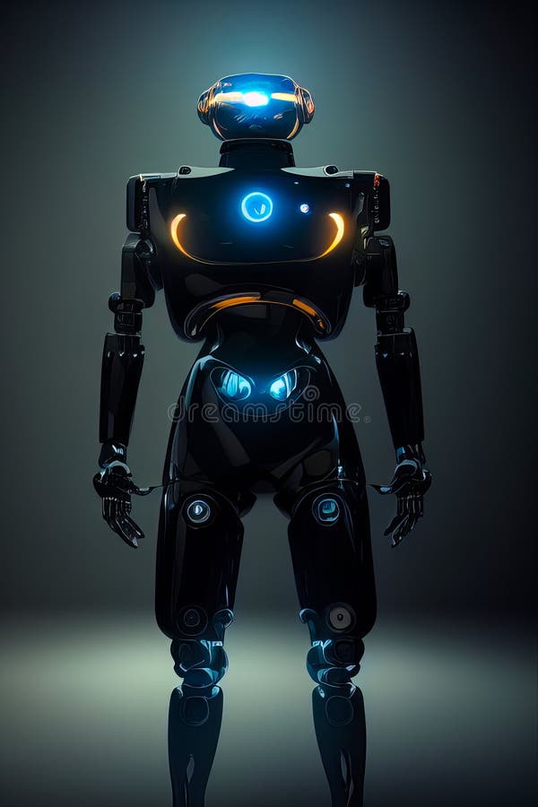 Robots. Futuristic Interpretation Future 2025. Illustration Stock ...