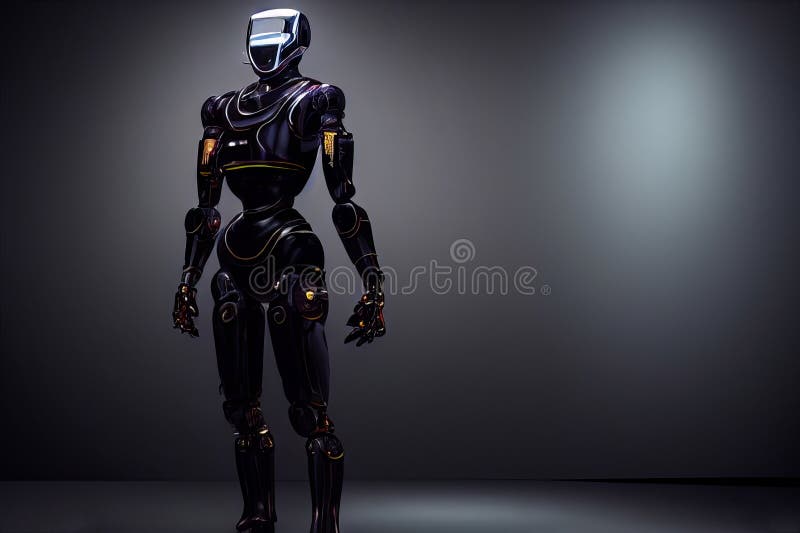 Robots. Futuristic Interpretation Future 2025. Illustration Stock ...