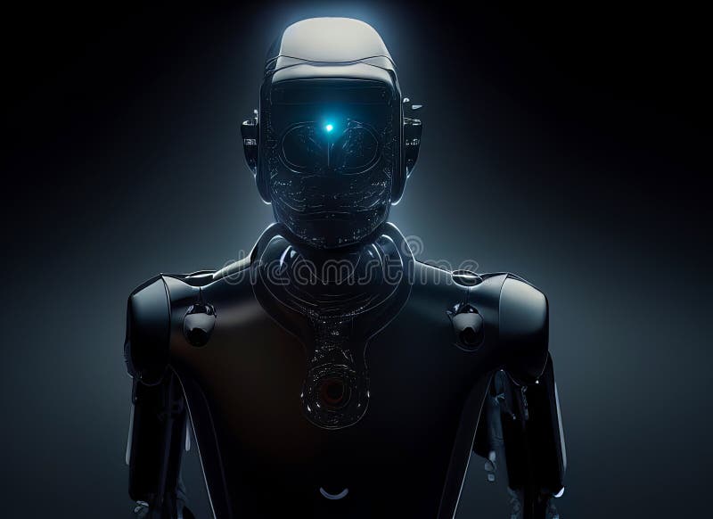 Robots. Futuristic Interpretation Future 2025. Illustration Stock ...