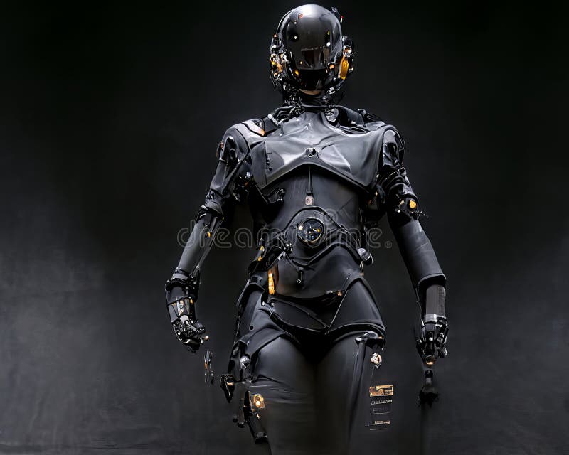 Robots. Futuristic Interpretation Future 2025.Illustration Stock ...