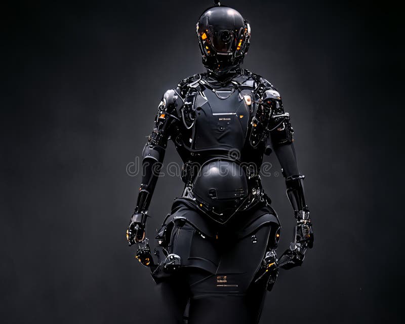 Robots. Futuristic Interpretation Future 2025.Illustration Stock ...