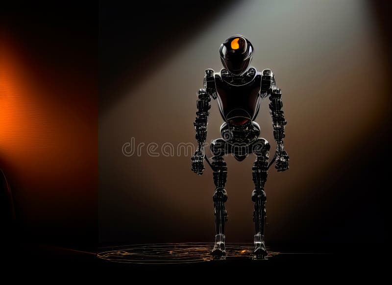 Robots. Futuristic Interpretation Future 2025. Illustration. My ...