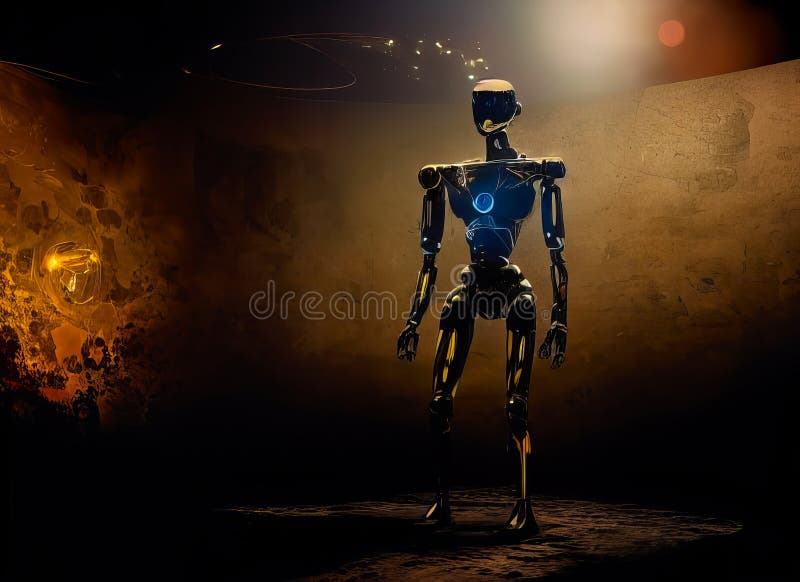 Robots. Futuristic Interpretation Future 2025. Illustration. My ...