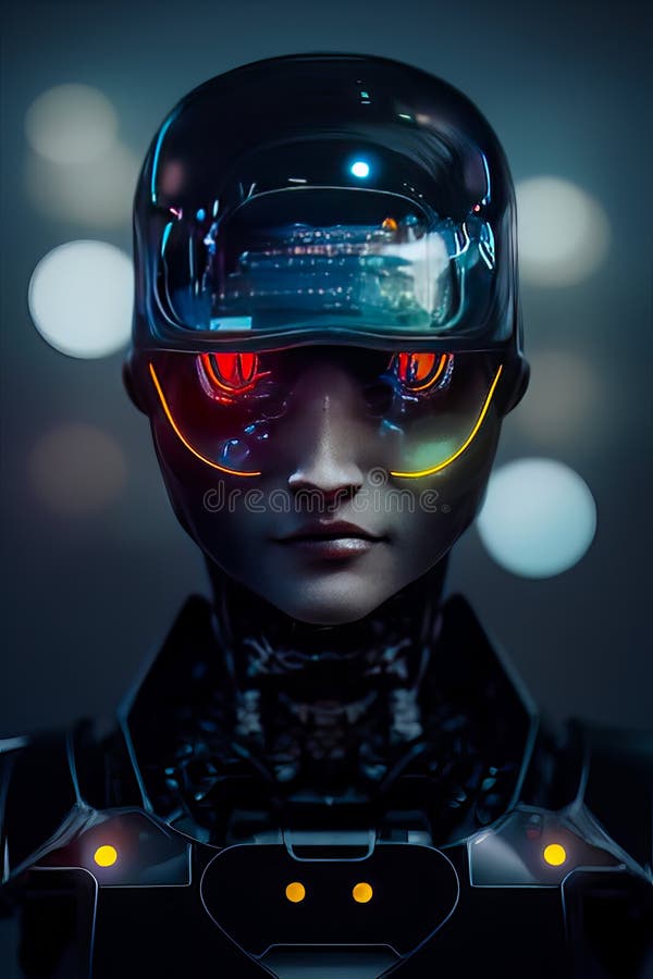Robots. Futuristic Interpretation Future 2025. Illustration Stock ...