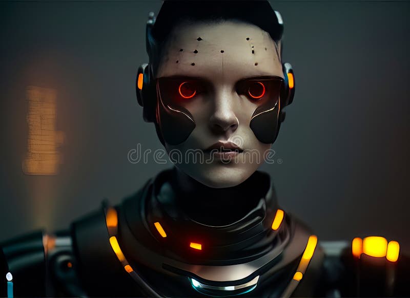Robots. Futuristic Interpretation Future 2025. Illustration Stock ...