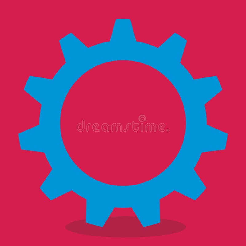 Robots gear thick blue 19 stock vector. Illustration of cartoon - 197987879