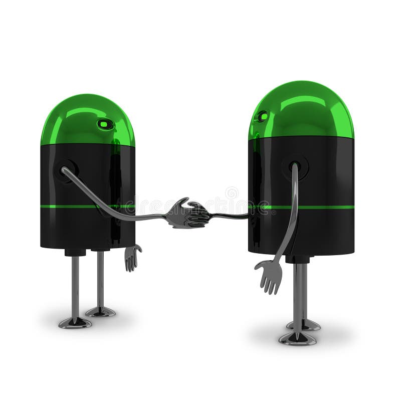 Robot Handshake Stock Illustrations – 1,379 Robot Handshake Stock ...