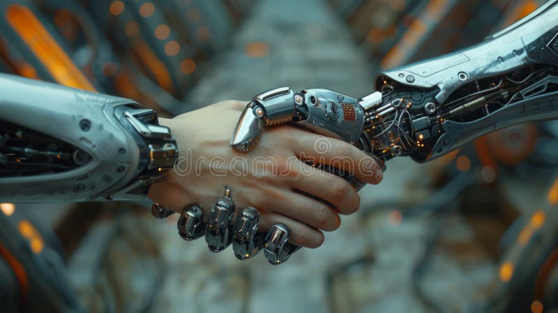 Robots and Humans Shake Hands in a Futuristic Laboratory Environment ... Robots and Humans Shake Hands in a Futuristic Laboratory Environment ...