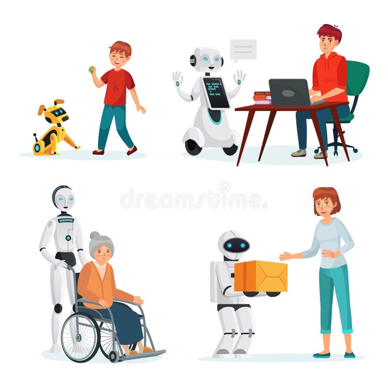 Helper Robots Stock Illustrations – 628 Helper Robots Stock ...