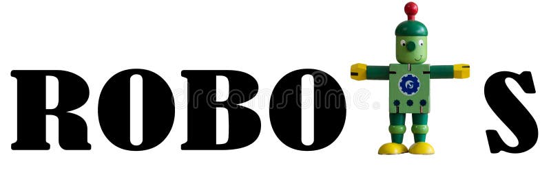 Robots label stock photo. Image of robots, green, robot - 61466366