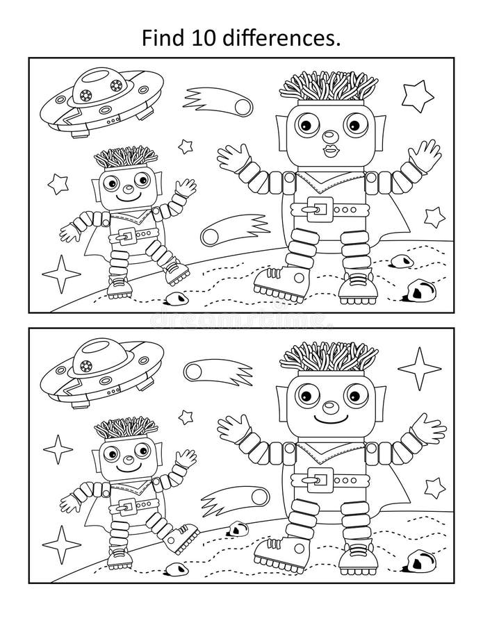 Spot Difference Space Stock Illustrations – 95 Spot Difference Space ...