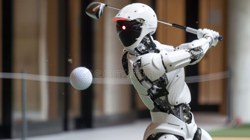 A Robots Mechanics Replicating the Perfect Golf Swing Stock ...