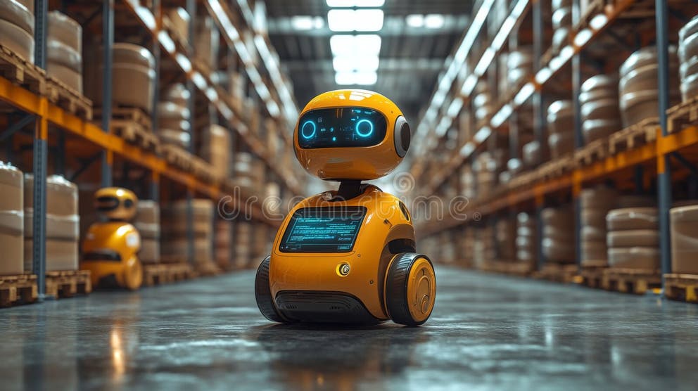 Robots Optimize Logistics Operations in a Modern Warehouse Setting ...